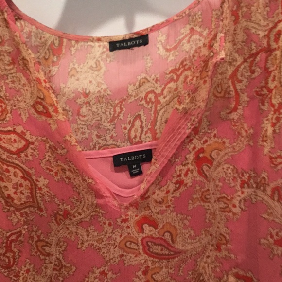 Talbots | Tops | Pretty Talbot Blouse With Cami Size Medium | Poshmark